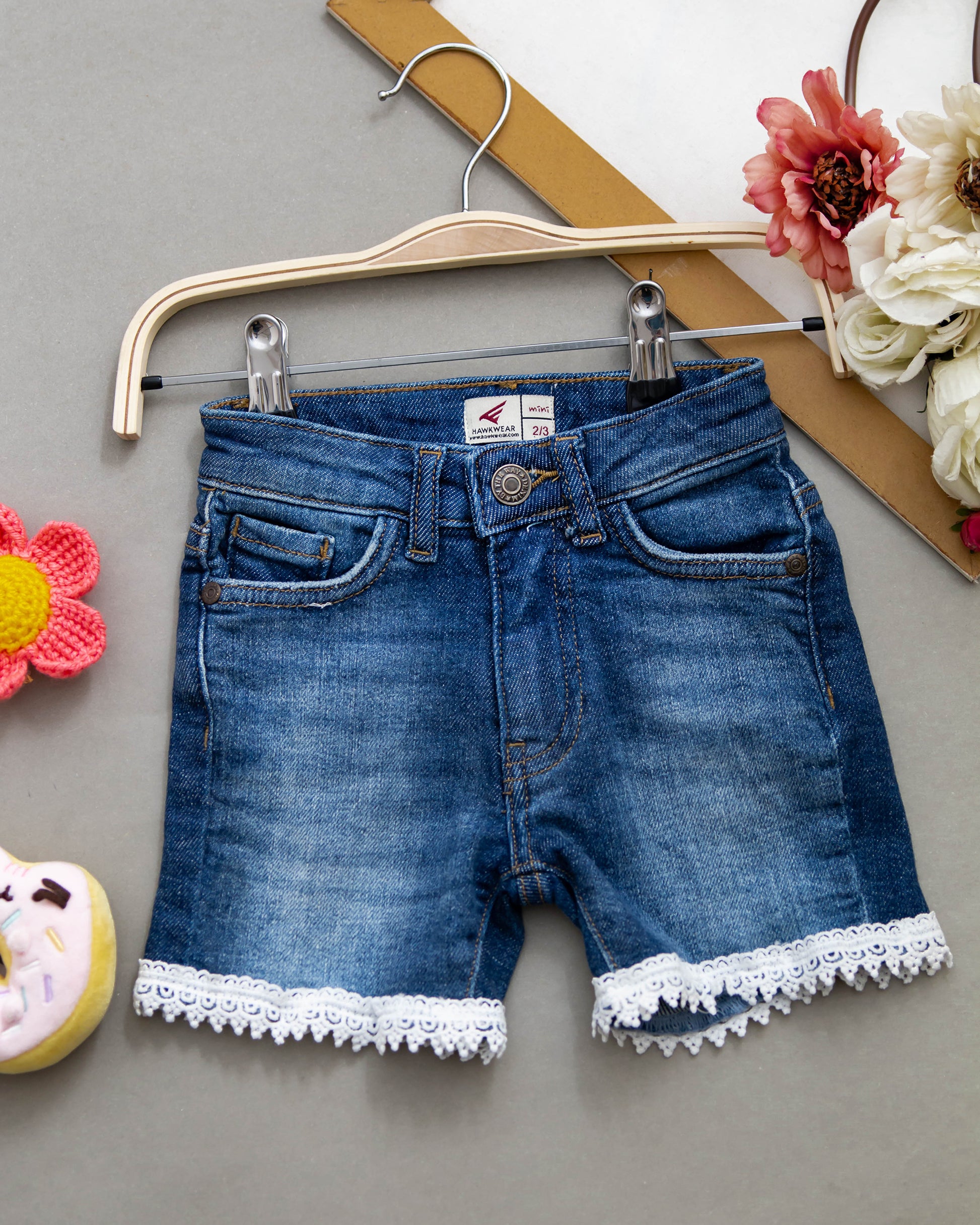 GIRLS DENIM SHORTS - SUFA – HAWKWEAR JEANS CO.